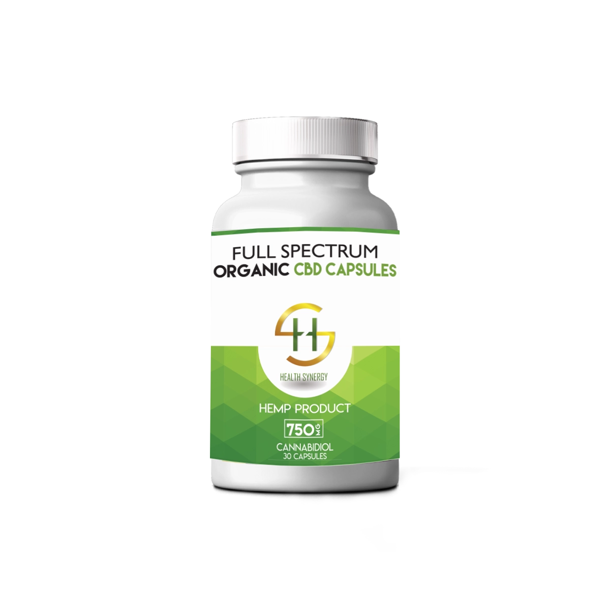 CBD Capsules 750mg - Full Spectrum Cannabidiol - Health Synergy